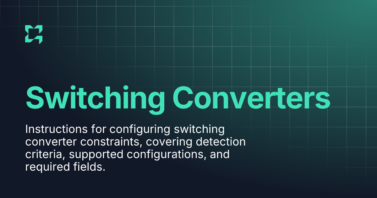 Switching Converters | Quilter