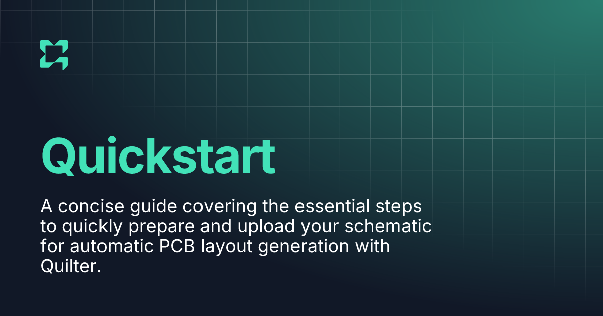 Quickstart | Quilter